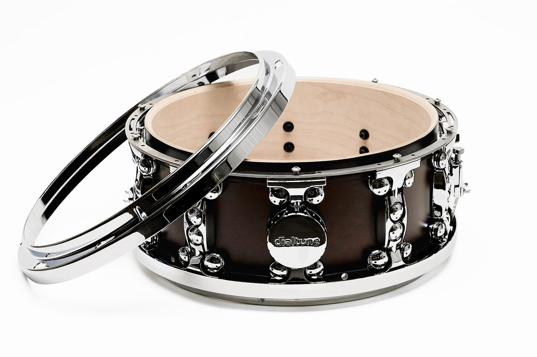 6.5x14 Maple Dialtune Snare in Espresso Stain – dialtune