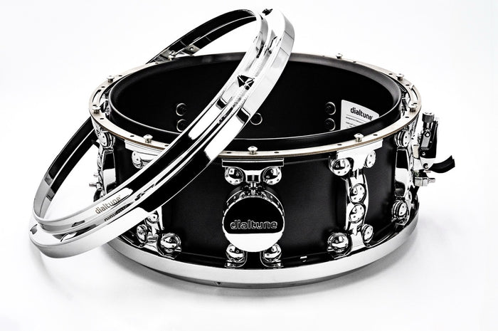 6.5x14 Powder Coated Matte Black Aluminum Snare Drum (LIMITED RELEASE ...